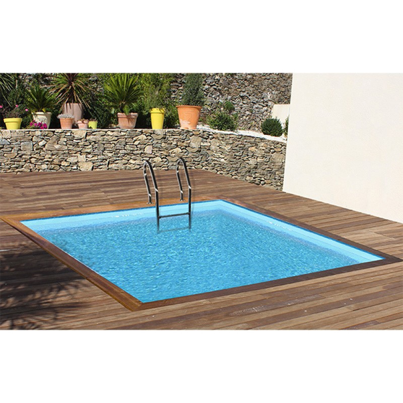Gre Carra Quadrat-Holzpool Sunbay - Time4Pool