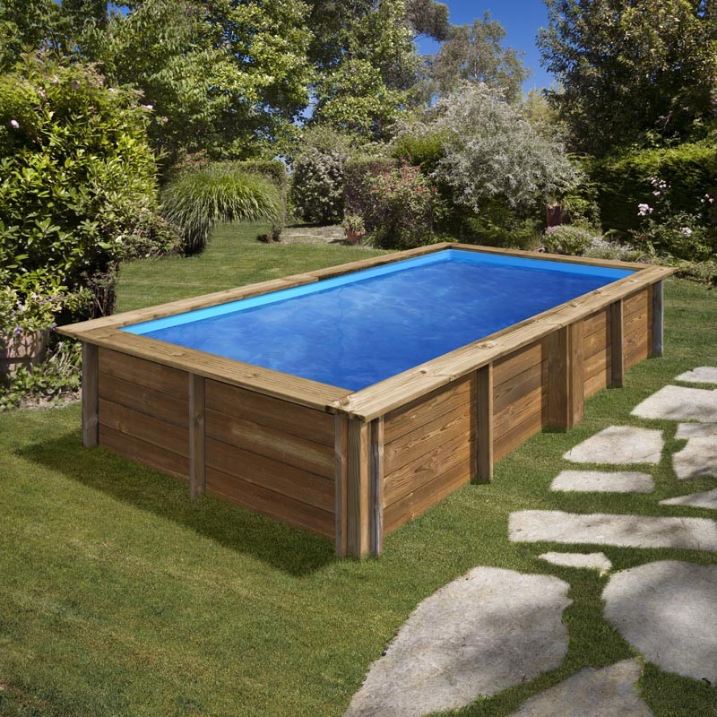 Rechteck-Holzpool Lemon von Gre - Time4Pool