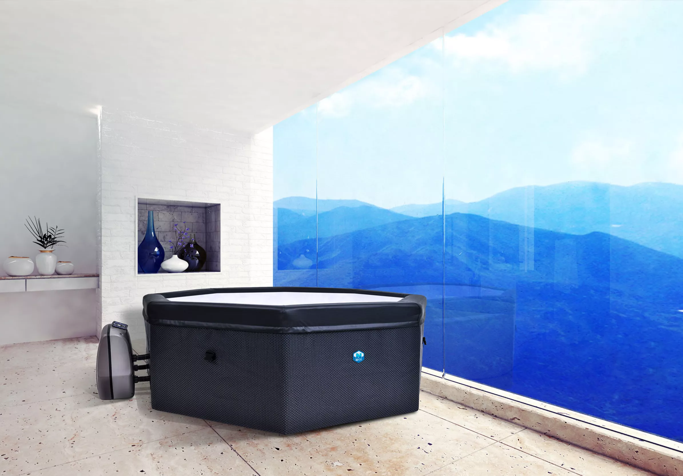 Tragbares Octupus Spa Netspa - Time4Pool